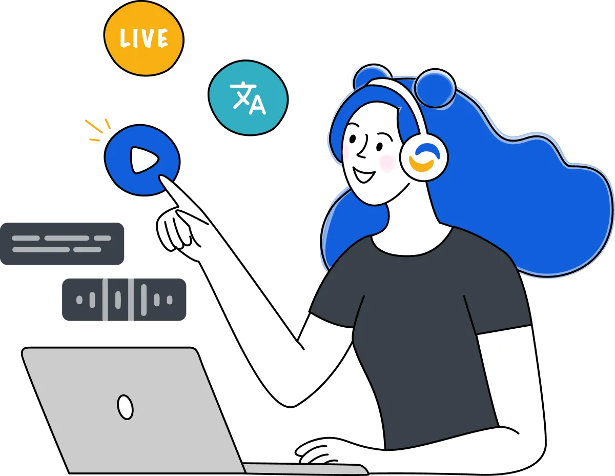 AI Live Captions, Subtitles & Audio Translations Using HLS | SyncWords